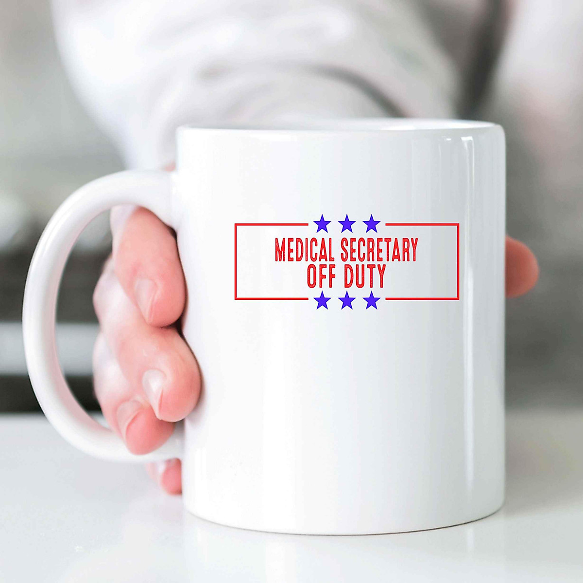 Humorous Gift for Medical Secretaries, Perfect for a Cousin's Birthday - Medical Secretary, Funny Quote on 11 Oz White Ceramic Coffee Mug