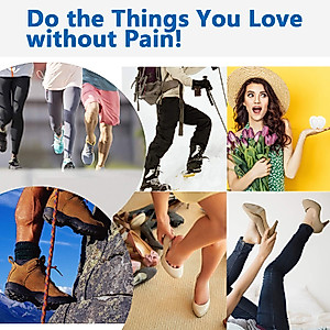 JKcare Gel Metatarsal Pads (Adhesive-Backed), Ball of Foot Cushions, Forefoot Support for Metatarsalgia, Morton’s Neuroma, Aching Feet Pain Relief- 6 Pack