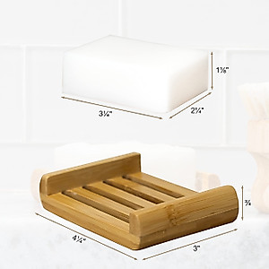 Tieralia Handcrafted Dish Bar Soap - Plant-Based, Zero Waste, Vegan Soap, Unscented Soap, Dish Soap - 5.64oz (Dish Bar and Tray)