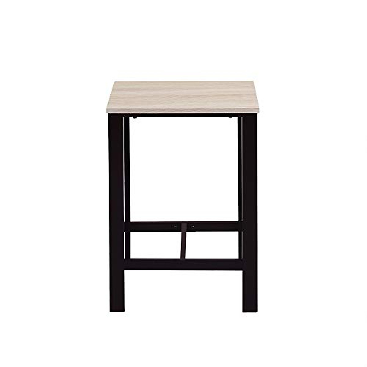 5 Piece Dining Table Set for 4, Kitchen Counter Height Table and 4 Chairs, Bar Table and Chairs Set, Home Kitchen Breakfast Table for Small Spaces Pub Dining Room Kitchen (Beige+Black)