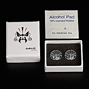 KUBOOZ Blue Planet Silvery Tree Ear Plugs Tunnels Gauges, No Color, Size No Size