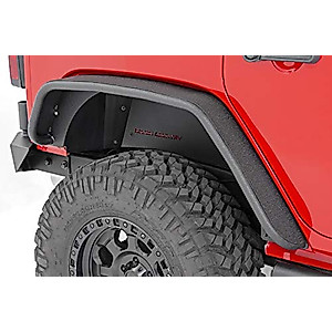 Rough Country 5" Rear Tubular Fender Flares for 07-18 Jeep Wrangler JK - 10532