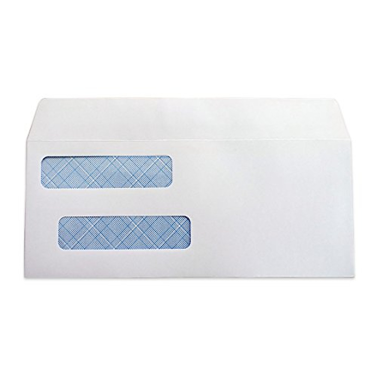 Self Seal Double Window Security Envelopes (#8 - Box of 500), for Quickbooks Checks (3 5/8" x 8 11/16")