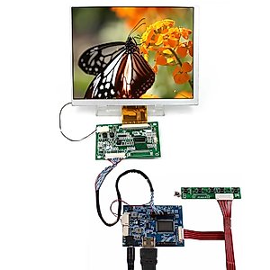 VSDISPLAY 7" 7 inch 800×600 4:3 CLAA070MA0ACW LCD Screen TFT Monitor and HD-MI LCD Controller Board 60 pin