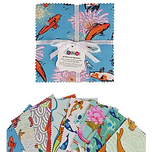 Soimoi Japanese Print Precut 10-inch Cotton Fabric Quilting Squares Charm Pack DIY Patchwork Sewing Craft-Multicolor2