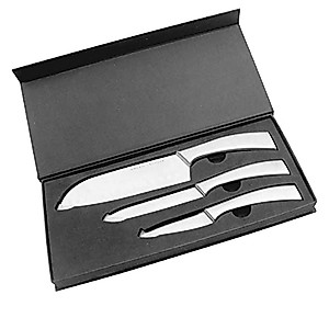 Emeril Lagasse Stainless Steel 3-Piece Professional Cutlery Set with Paper Gift Box - Perfect Kitchen Knives for Fruit, Meat, and Bread