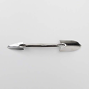 Hanafubuki Curved Bonsai Soil Scoop 10inch(255mm), Made in Japan, Japanese Garden Tools, Mini Hand Shovel, Stainless Steel - 10inch(255mm)