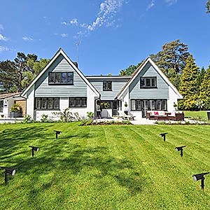 T-SUN Solar Spot Lights Green, LED Solar Spot Lights Outdoor Waterproof Auto ON/Off Solar Landscape Spotlights Uplights for Trees, Garden, Yard, Pool Area, Driveway (Green 2 Pack)