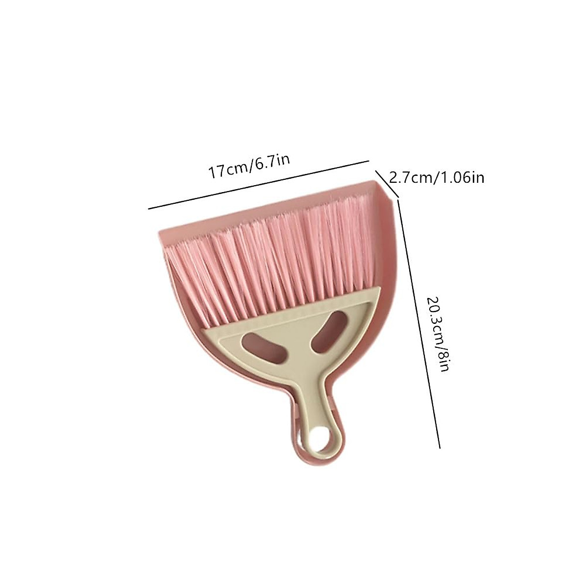 3 Pack Mini Broom and Dustpan Set with Handle, Hangable Small Hand Dustpan and Brush Cleaning Tool Set for Table Desk Keyboard Countertop Cars Sofa