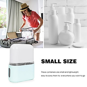 Songaa Travel Bottles For Toiletries - Travel Shampoo and Conditioner Bottles For Toiletries, 3 In 1 Toiletry Bottle Travel Containers, Travel Size Toiletry Bottle Pump Liquid Holder For Travel - Blue