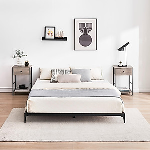 GAOMON 6 Inch Low Queen Bed Frame Heavy Duty Metal Mattress Foundation Platform Sturdy Steel Slat No Box Spring Needed, Easy Assembly, Noise Free