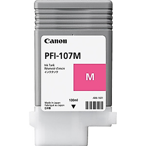 Canon PFI-107M 130ml Ink Tank for iPF680/685/780/785, Magenta
