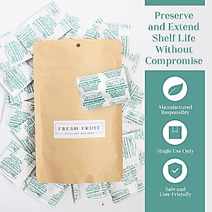Ethylene Gas Absorber Packets (30 Count) to Extend Fruit Freshness - Produce Saver - Produce Preserver - Extend Freshness of Fruit and Vegetables - Avocado Keeper - Lettuce Keeper for Fridge