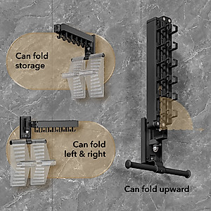 ZdwCyl Wall Mounted Clothes Hanger,Clothes Drying Rack,Laundry Drying Rack,Drying Rack Clothing,Laundry Hanger Rack,Retractable Dryer Racks,Collapsible, Aluminum,can be Fold Upward & Left & Right