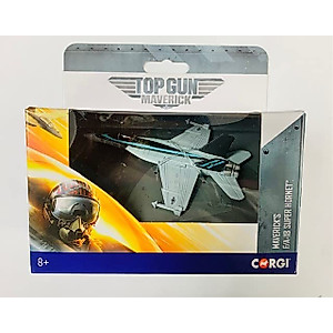 Corgi Diecast Top Gun Maverick's F/A-18 Super Hornet Fit The Box Scale Aircraft Display Model CP90601
