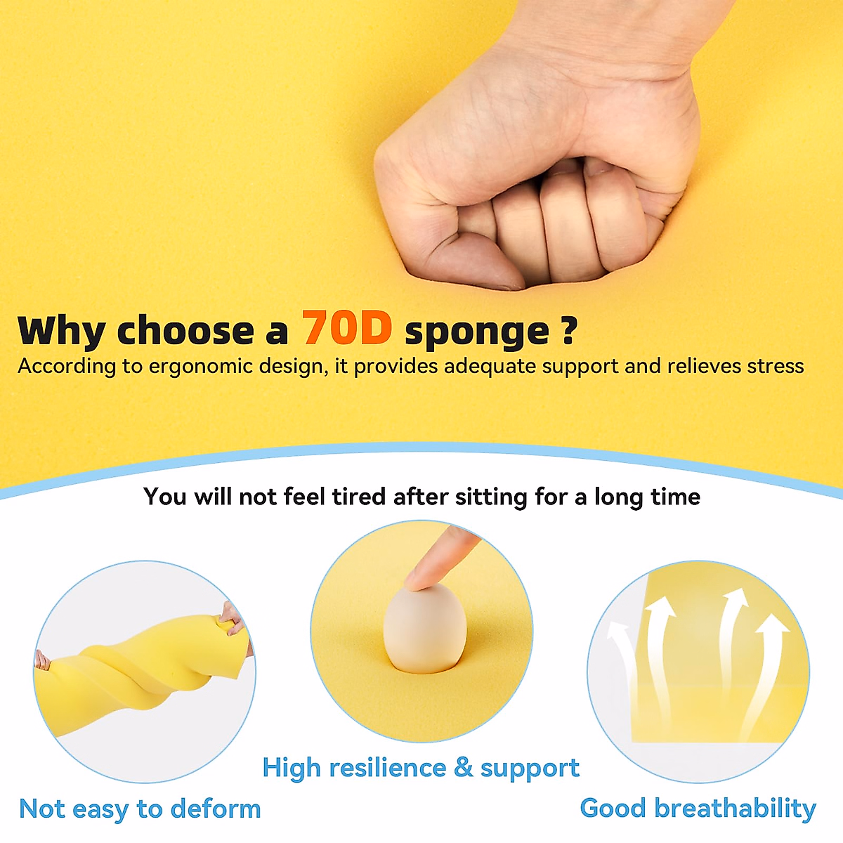 ROFIEJOX Custom Bench Cushion -Custom Size/Shape/Color/Fabric Style/Piping for Outdoor/Indoor Furniture, Waterproof Outdoor Bench Cushions with, Durable 70D High-Density Resilience Sponge