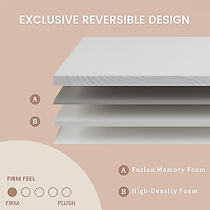 BedStory Queen Size Memory Foam Mattress Topper 3 Inch - Firm Bed Topper for Pain Relief - Extra Support Cooling Pad for Big Figure - Skin Friendly Anti Slip Cover - CertiPUR-US Certified, No Odor