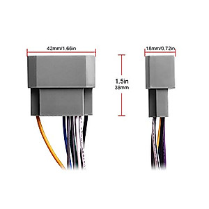 RDBS Aftermarket Radio Wiring Harness Adapter Fit for Some Jeep Dodge Chrysler Modles Car Stereo Wire Harness Antenna Plug