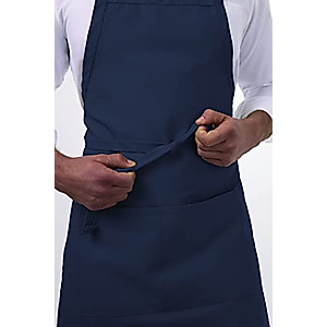 Chef Works Unisex Butcher Apron, Navy, One Size