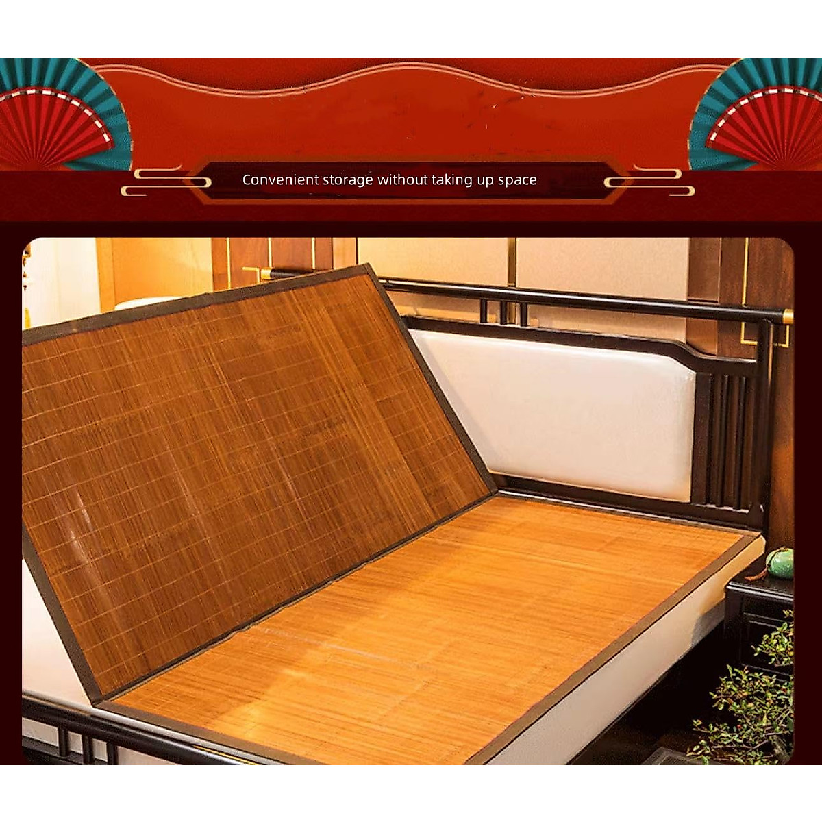 Shuanggui Bamboo-Mat-Summer-Mattress-Pad-Sleeping-Cooling-Pad-for-Bed-Size-0.6x1.8M/23x70in, liangxi006