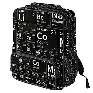 VBFOFBV Lightweight Casual Laptop Backpack for Men and Women, Blackboard Periodic Table of Chemical Elements
