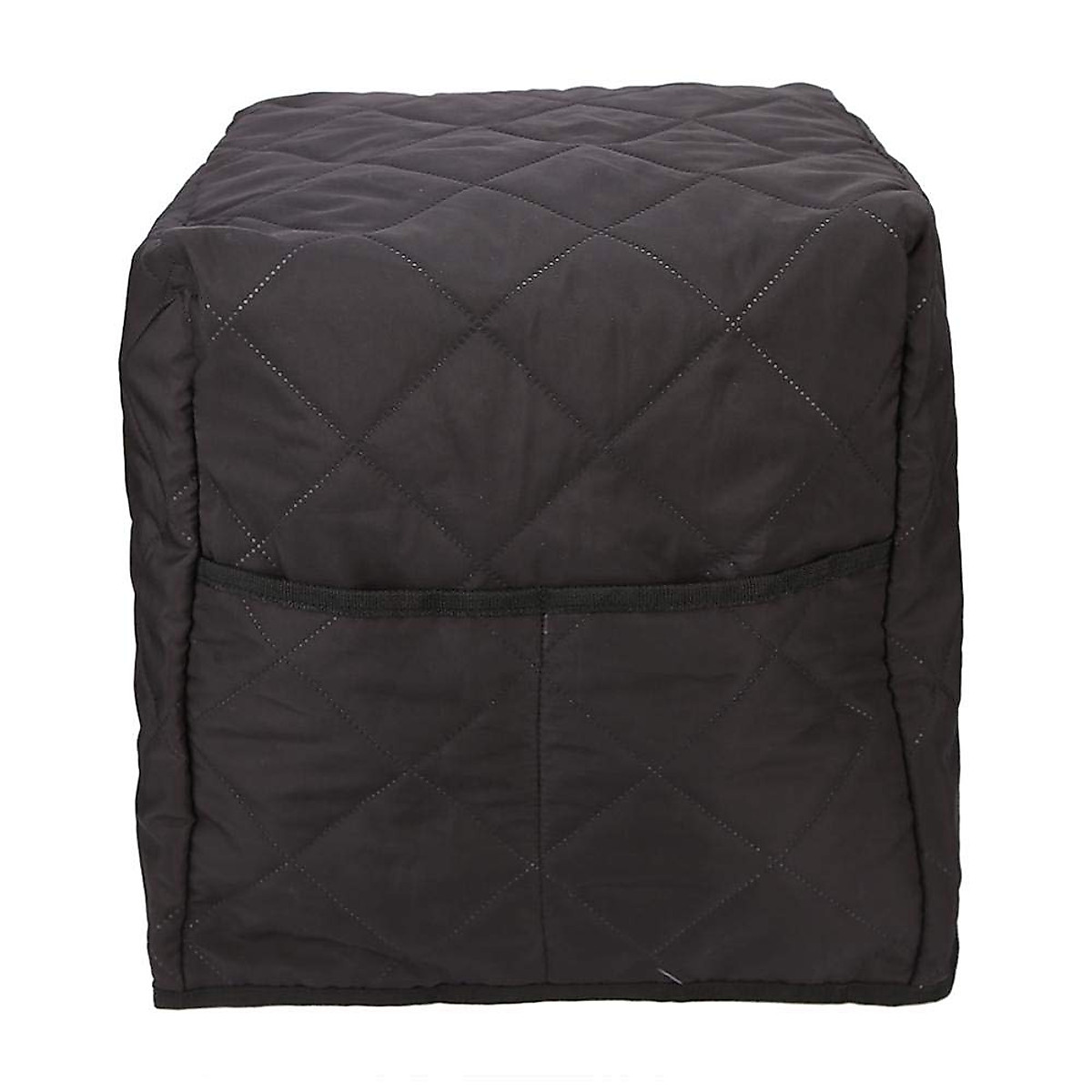 Coffee Machine dust Cover Double Face Cotton Quilted Cover Compatible with Coffee Systems Washable Cotton Quilted Stand Mixer Coffee Maker Appliance Cover Kitchen tool Black