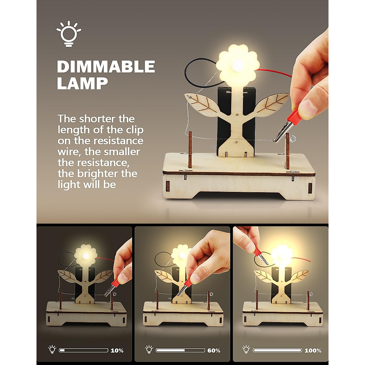 Poraxy 6 in 1 STEM Toys for Kids Ages 8-12, STEM Kits, 3D Wooden Puzzles, Educational Science Projects Building Model Kits, Birthday Gifts for Boys and Girls Ages 7 8 9 10 11 12 13 Years Old