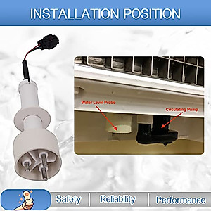 JOKASI Ice Water Level Probe Sensor kit 000016053 with Harness Compatible with Manitowoc Ice Machines