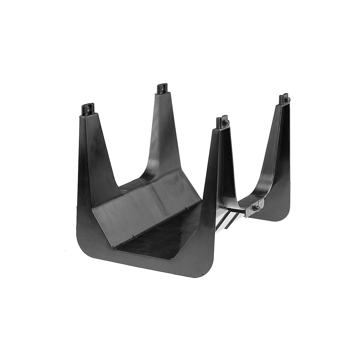 Clever Chef Premium Stackable Wine Rack Custom Wine Storage, Snap & Stack Design Perfect to Fit Any Space, Sturdy & Lightweight Plastic, Pack of 5 Wine Racks, Black