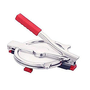 DBY Puri Press Papad Maker Roti Press Chapati Press Tortilla Maker Stainless Steel Tortilla Press Taco Press Manual Stainless Steel Roti Press