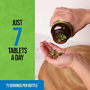 On Target Living Wheatgrass Tablets- 500 Tablets | USDA Organic |