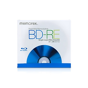 Memorex 25GB Blu-ray BD-RE 2x RE-Writeable