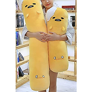 Vickstco The Lazy Cute Egg Soft Long Throw Sleeping Pillow Lifelike Cartoon Pillows Home Decor