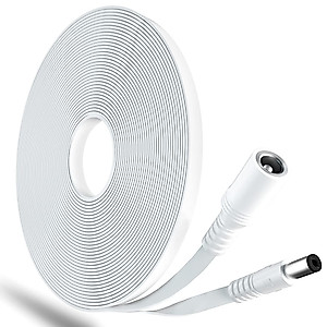 SIOCEN 10FT DC Power Extension Cable,5.5mm x 2.1mm Extension Cord,12v Extension Cord for Security Camera CCTV IP,Router,LED Strip,5V 9V 24V 12 Volt, Flat Male to Female Plug Supply Adapter Power Cord