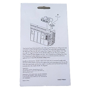 Bachmann Trains End of Train Device with Track-Powered Flashing LED - HO Scale, Black