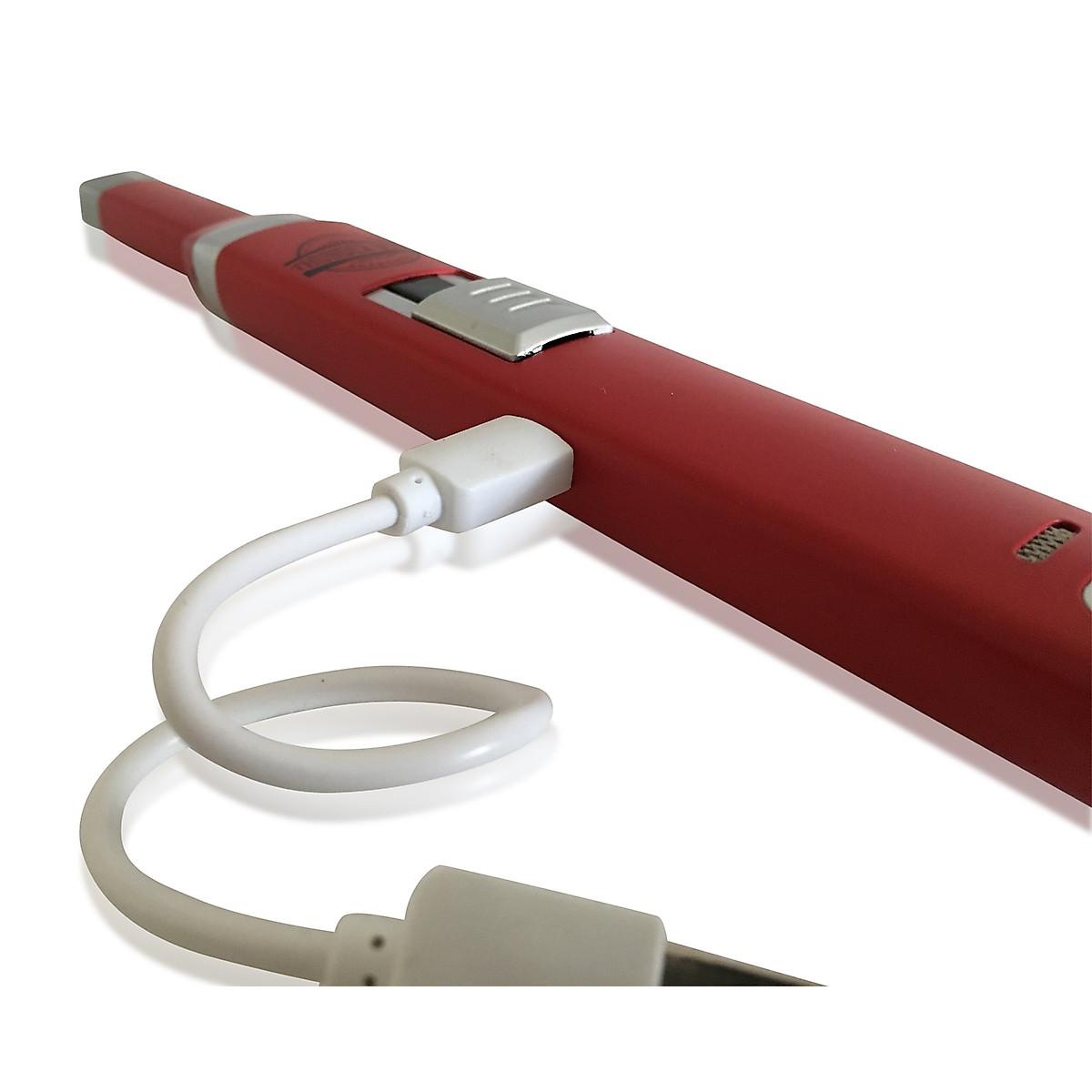 Thunder Bolt Pro Electronic USB Lighter Rechargeable, Double Arc Spark Safe to Use on Gas BBQs, BBQ Firelighters, Gas Stove, Candles, Camping Fires, Paper, 100s of Times w/o Charge, Guaranteed (Red)