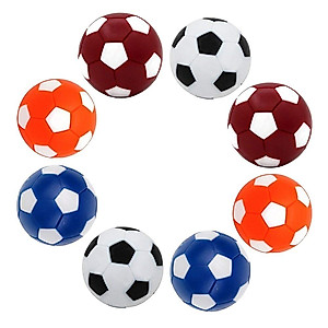Qtimal 14 Pack Table Soccer Foosballs Replacement Balls, Multicolor 36mm (1.42") Official Foosball Tabletop Game Ball, Foosball Accessory Replacements for Home Recreation Room Foosball Table