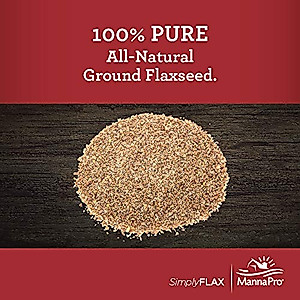 Manna Pro Simply Flax for Horses | Omega-3 Fatty Acids from Flaxseed | 8 Pounds