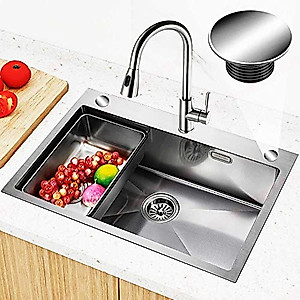 Sink Tap Hole Cover Kitchen Faucet Hole Cover Brushed Stainless Steel (1 to 1.6 Inch in Diameter) (1.10-1.60 inch)
