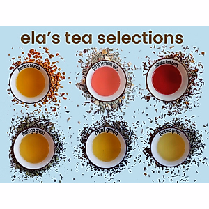 Ela's Tea Breakfast Blend 1837 | 1 Pound of Premium Loose Leaf Black Tea | Darjeeling and Assam Leaves | Hot or Cold Tea with Hints of Caramel and Floral Top Notes | 120 Cups Brewed (1 pound)