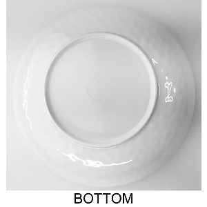 KX-WARE Melamine Serving Bowls -2pcs 12inch Larger Salad Bowls/Mixing Bowls,White Color| Break-resistant 100% Melamine Bowls | Dishwasher Safe,BPA Free