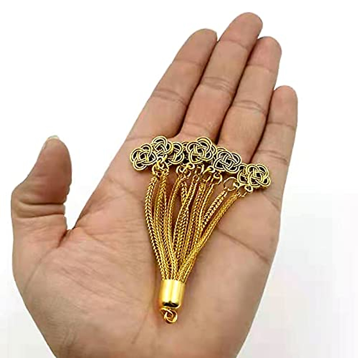 Gold Tassel tasbih Accessories Pendant Handmade misbaha Alloy Part (Gold)