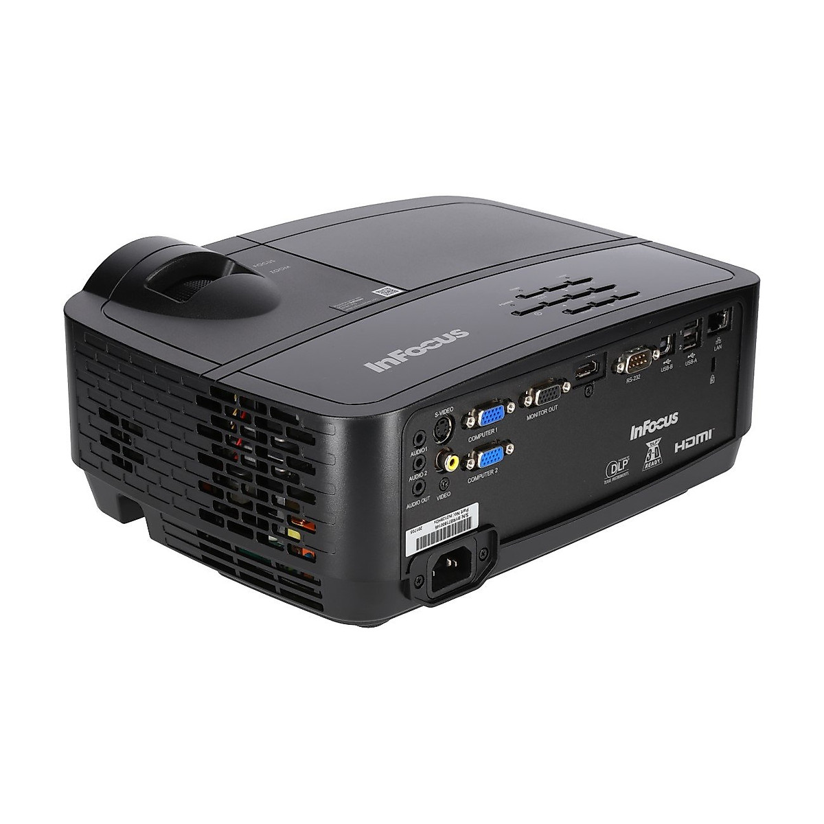 InFocus IN2128HDx 1080p Network Projector, 4000 Lumens, HDMI, 4GB Internal Memory, Wireless-Ready
