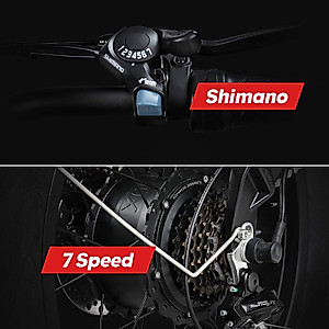 Folding Electric Bike for Adults, GELEISEN 750W(Peak1000W) Electric Mountain Bike, 48V 13Ah Removable Battery Up to 54 Miles, 28Mph 20"x4.0 Fat Tire Ebike, Professional 7 Speed Gear, UL2849 Certified