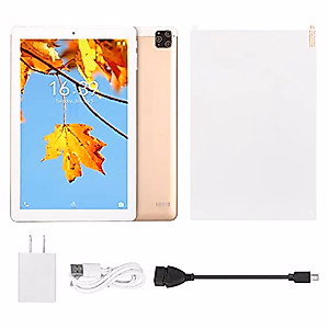 MAVIS LAVEN 10.1 Inch Tablet, 100-240V Dual Camera 1920x1200 Resolution Dual Card Dual Standby Tablet 4GB RAM 64GB ROM for Study for Android 10 (US Plug)