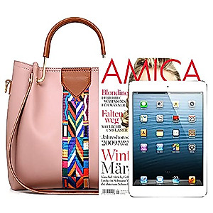 Women Fashion Handbags Wallet Tote Bag Shoulder Bag Top Handle Synthetic Leather Satchel Purse Set of 4 (Green)