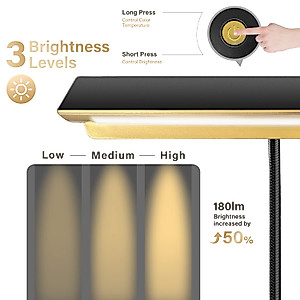 Vekkia Royal Super Bright Music Stand Light, Clip On Piano Lights, USB Rechargeable Piano Lamp, Great for Upright Piano, Voilin, Orchestra, Podium