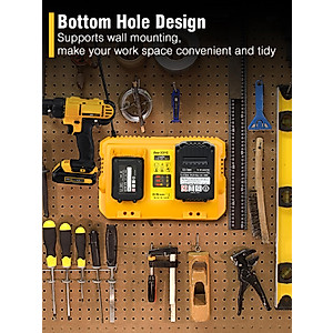 COOMYXIN DCB102 20V MAX Battery Charger Replacement for Dewalt Battery Charger, 2 Port Charger Compatible with Dewalt 12V-20V Batteries