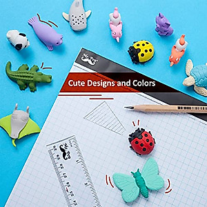 Mr. Pen- Animal Erasers, Desk Pets for Kids Classroom, 30 Pack, Animal Eraser Desk Pet, Classroom Prizes for Students, Rewards for Students, Teacher Rewards for Students