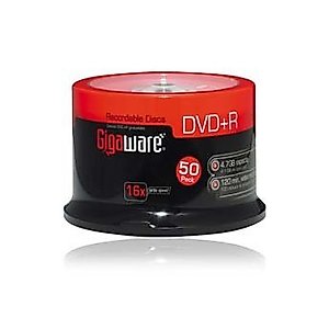 Gigaware 16x DVD+R Spindle (50-Pack)